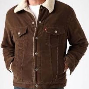 Levi's | Jackets & Coats | Nwt Levis Brown Corduroy Sherpa Jacket | Poshmark